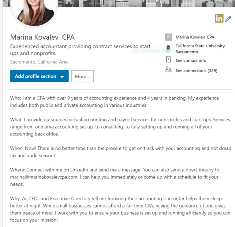 Accountant LinkedIn Summary Examples: Stand Out in Your Field