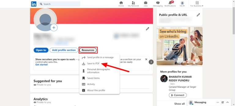 Simple Steps to Download a Resume from LinkedIn (Guide+Examples)