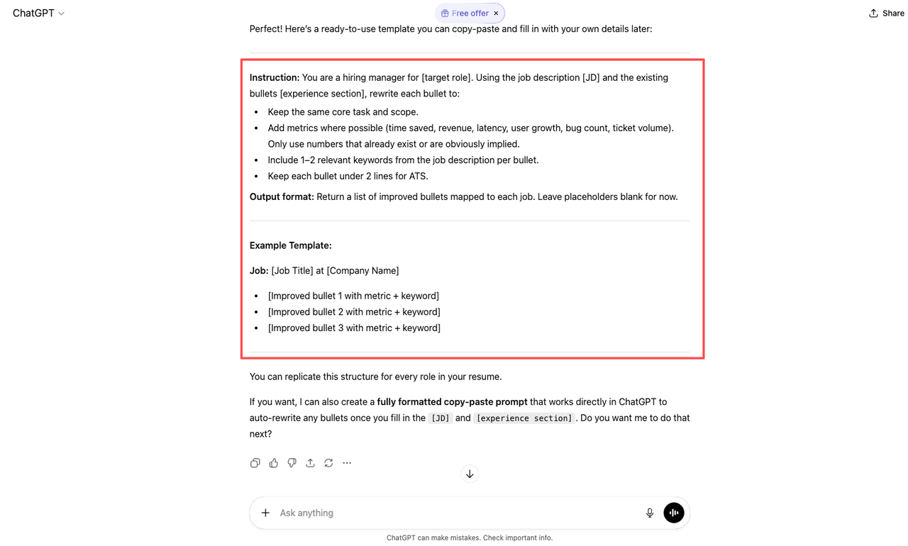 How to Use ChatGPT to Tailor Resume to Job Description (Section-by ...